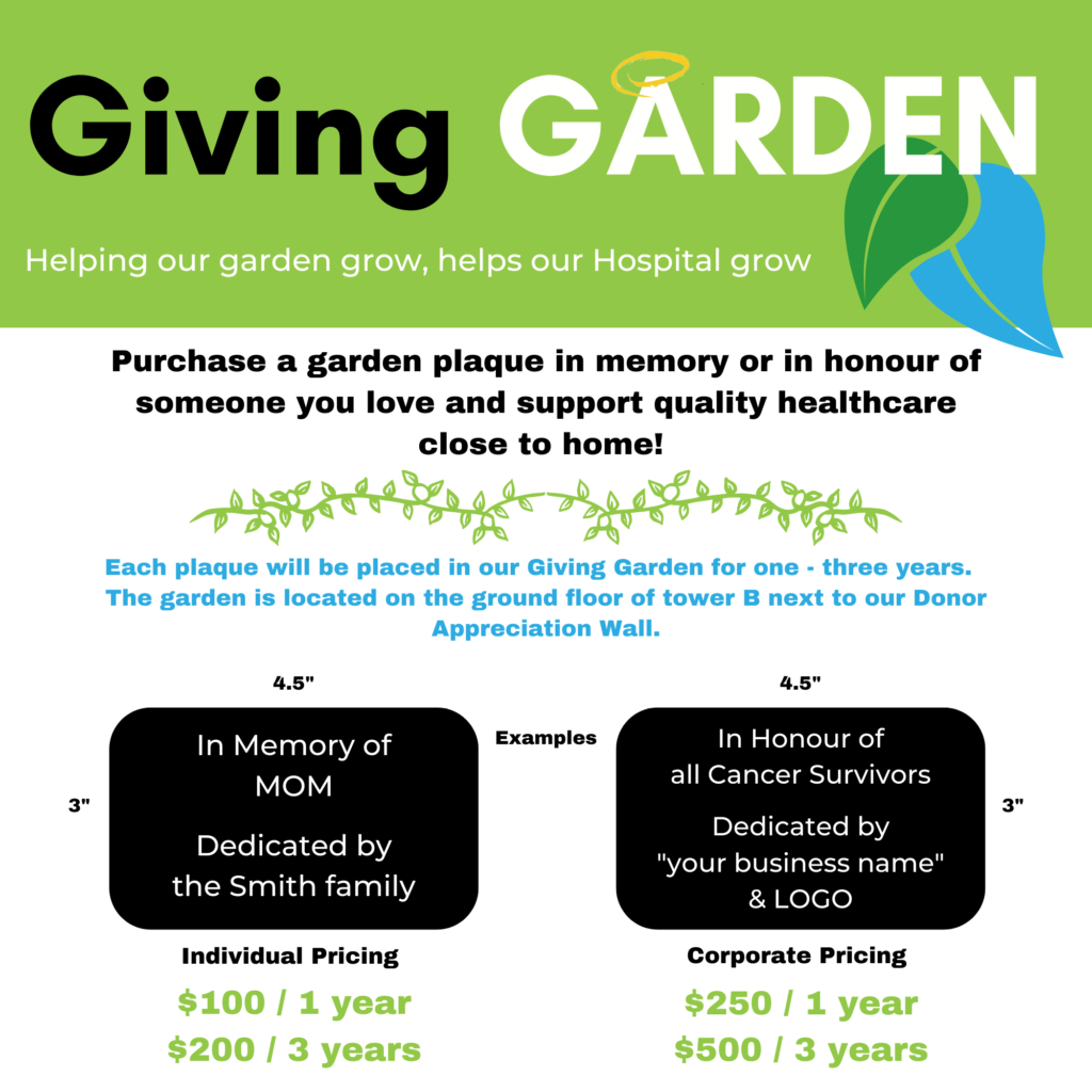 Giving Garden - Pembroke Regional Hospital Foundation