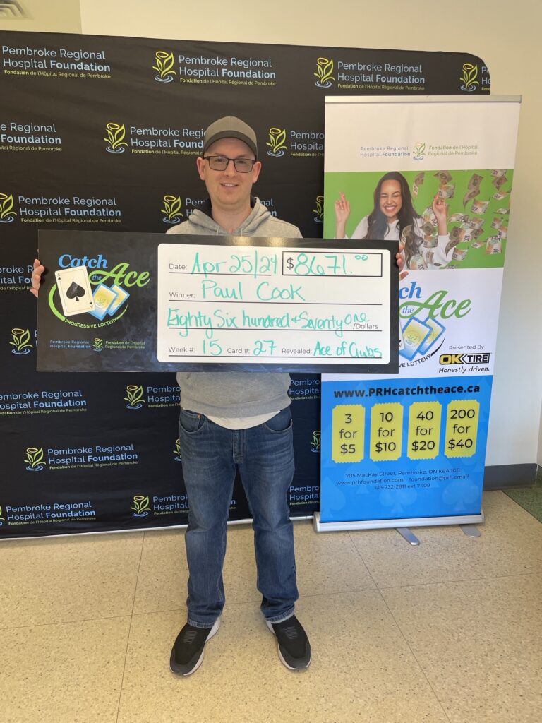 Catch the Ace Weekly Winners - Pembroke Regional Hospital Foundation
